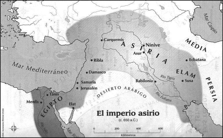 Mapa del Imperio Asirio - Biblia para la Vida
